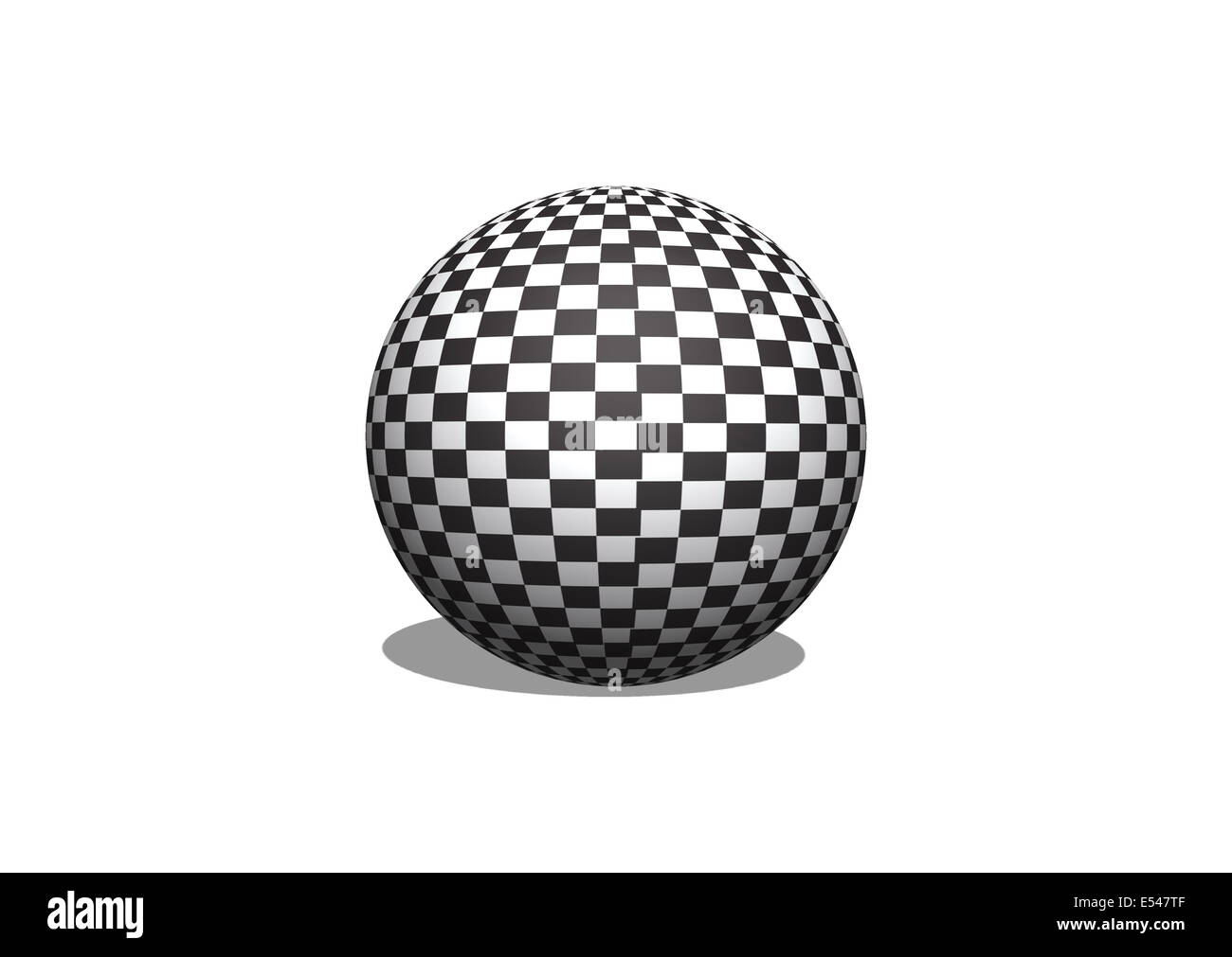Sphere 3d Checkered Flag Racing Ball Stock Photo - Alamy