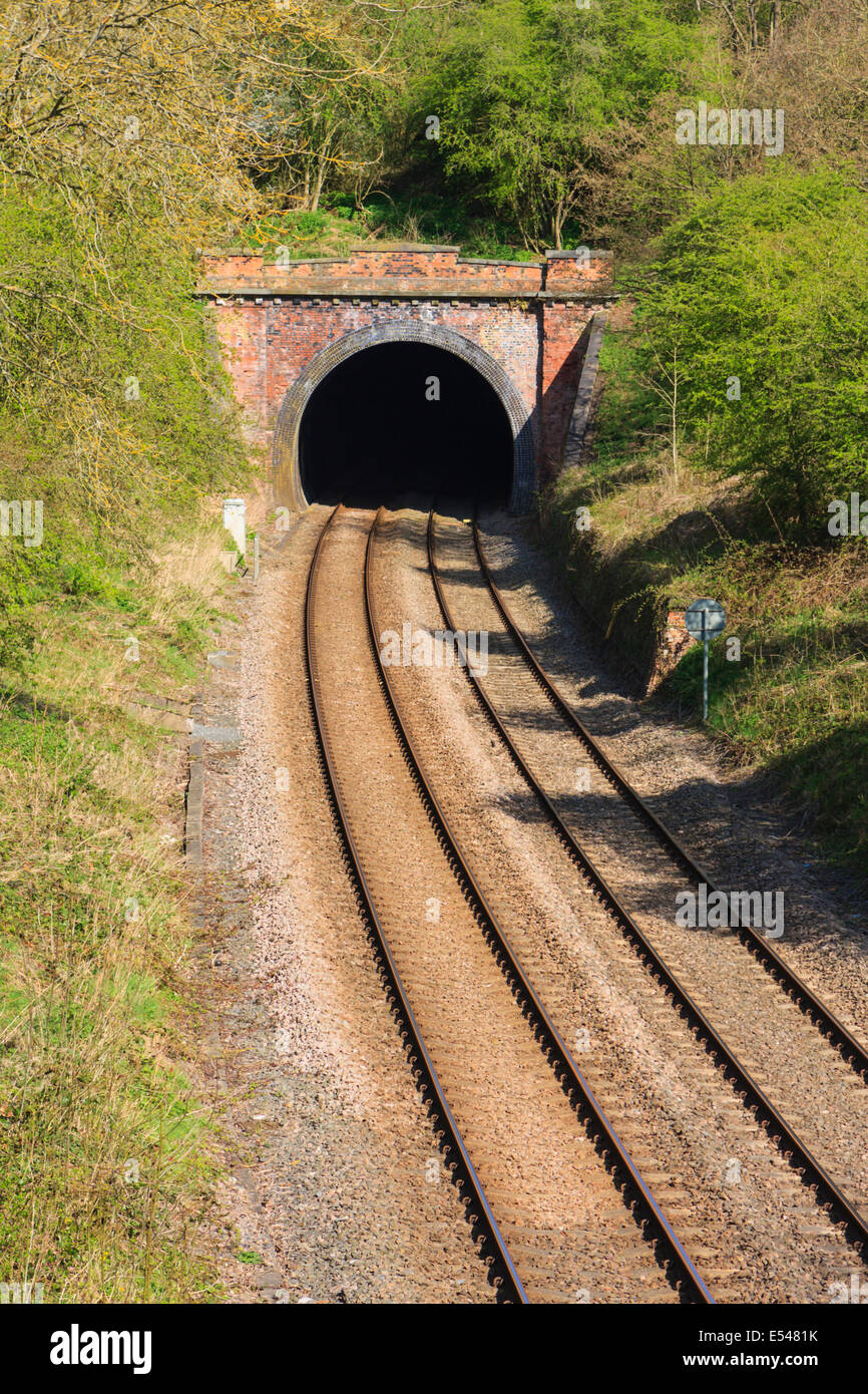 Railway line between Corby and Oakham Rutland UK Wing tunnel Rutland ...