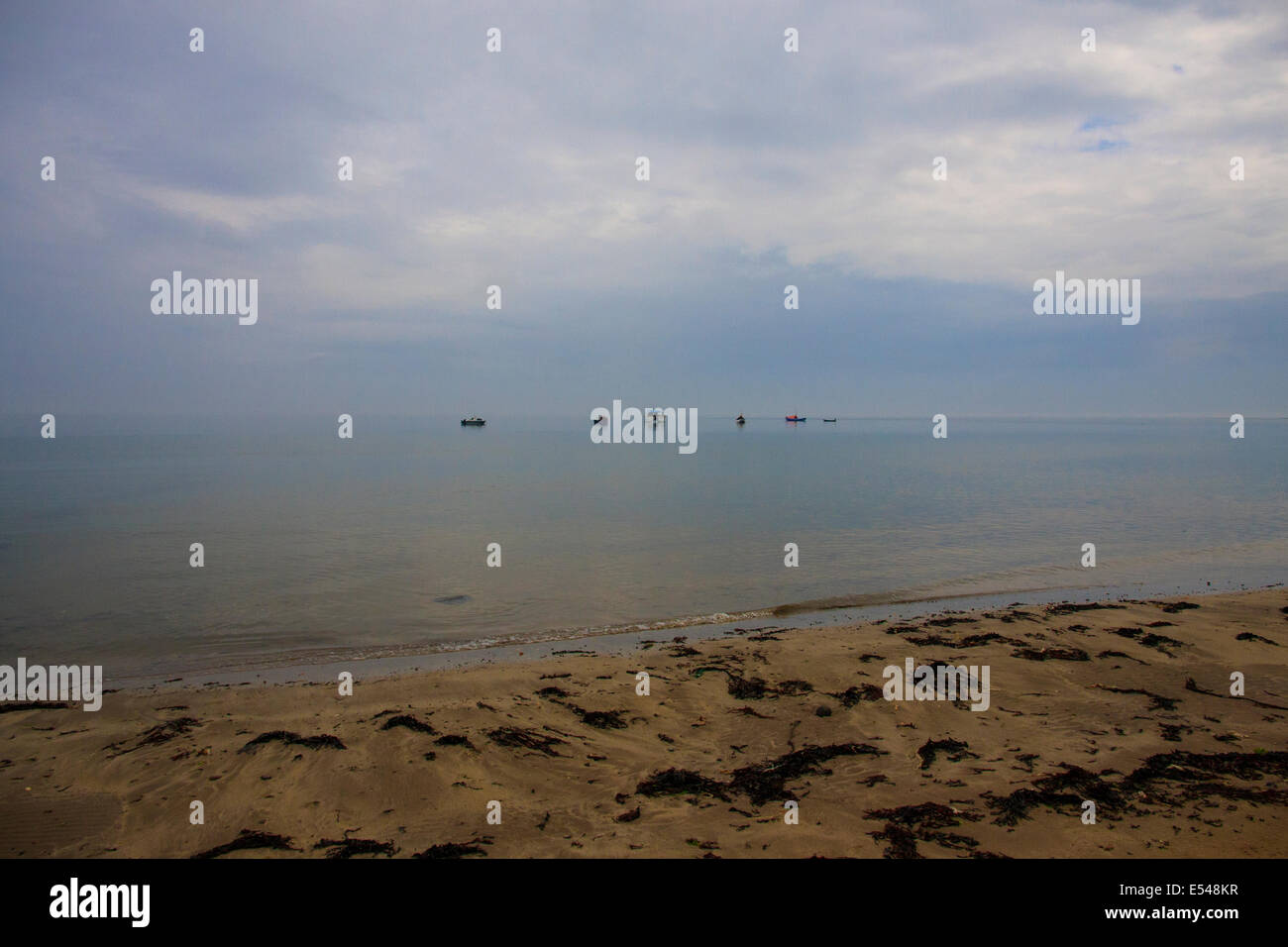 Beach Boulmer Northumberland Stock Photo - Alamy