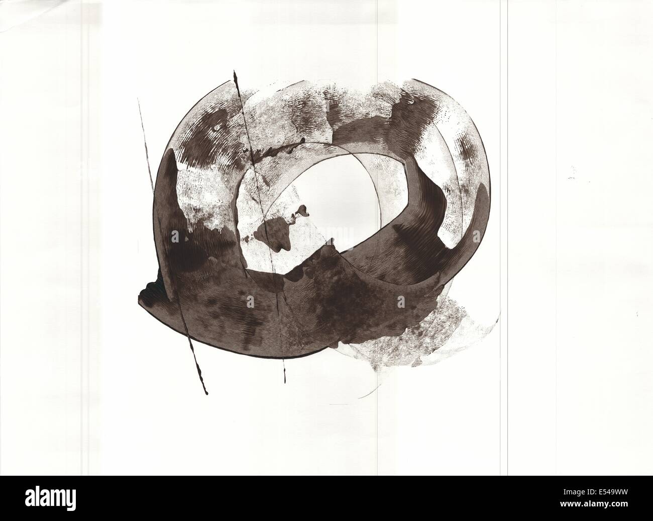 Infinity. Abstract image from original painting of infinity spinning in ...