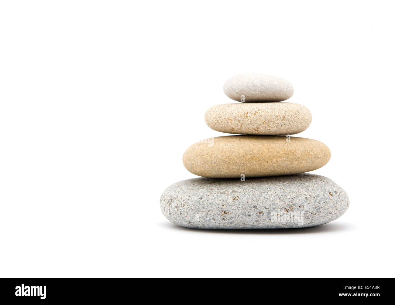 zen stones with white background Stock Photo - Alamy