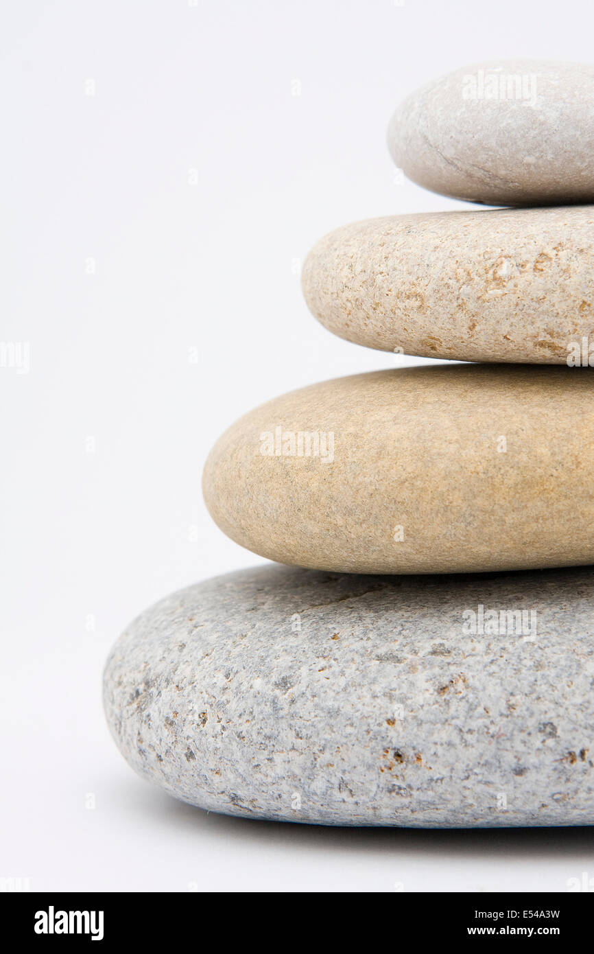 Half stones with white background Stock Photo - Alamy