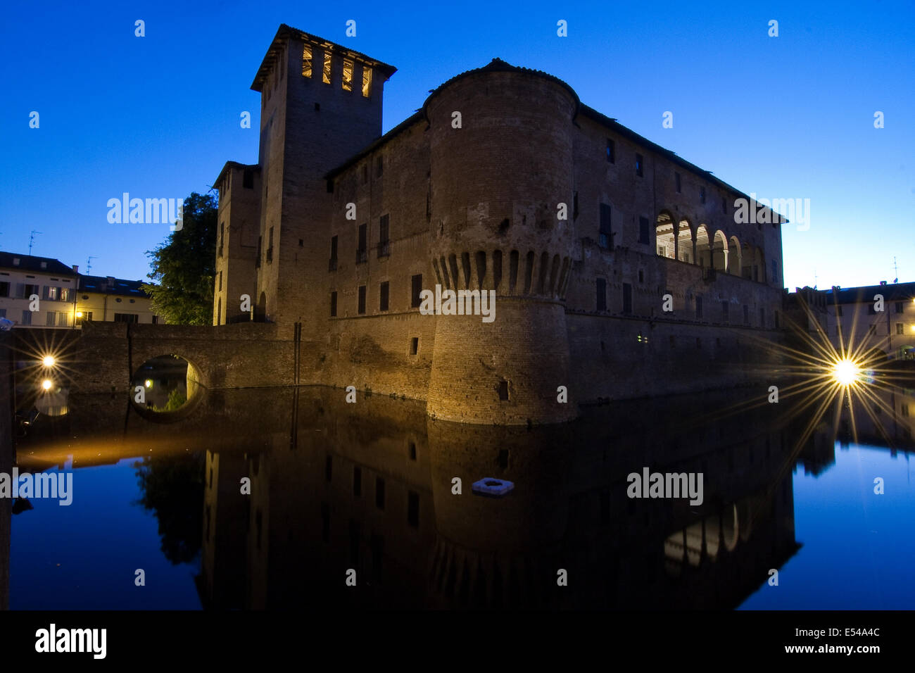 Castle at night Stock Photo - Alamy