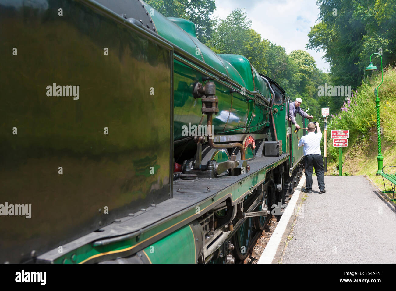 Green Steam Train Stock Photos & Green Steam Train Stock Images - Alamy