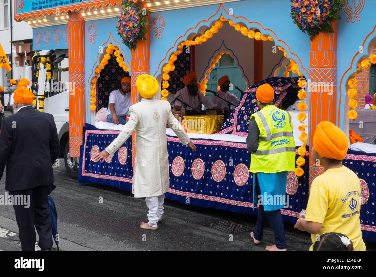 Middlesbrough, UK. 20th July, 2014. The annual Nagar Kirtan Parade ...