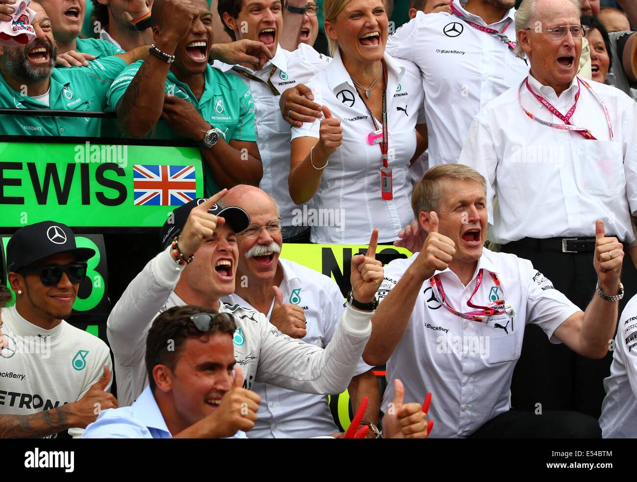 Lewis hamilton parc ferme 2014 hi-res stock photography and images - Alamy