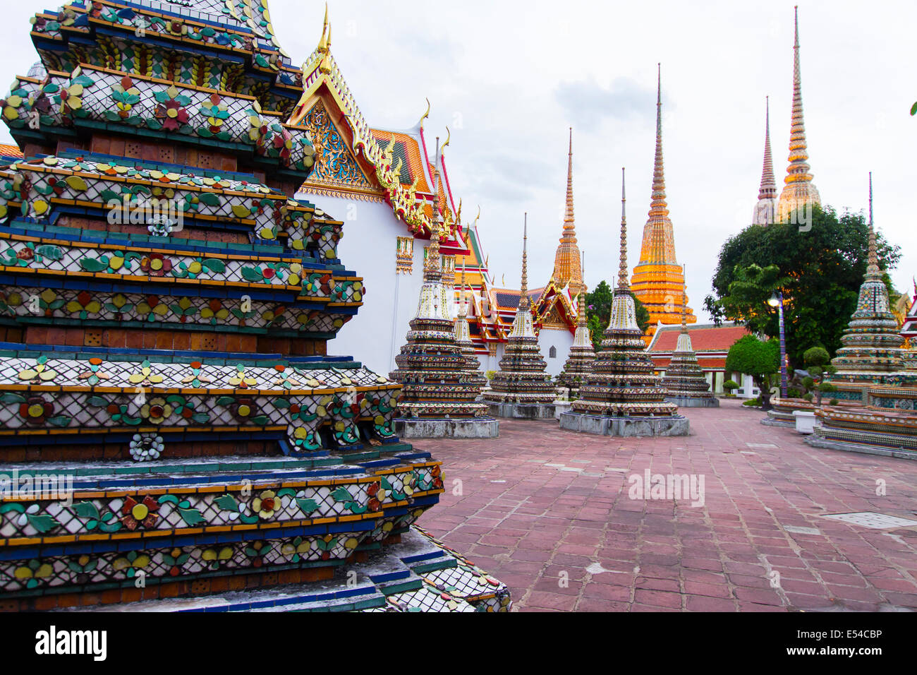 Chedi in a temple Stock Photo - Alamy