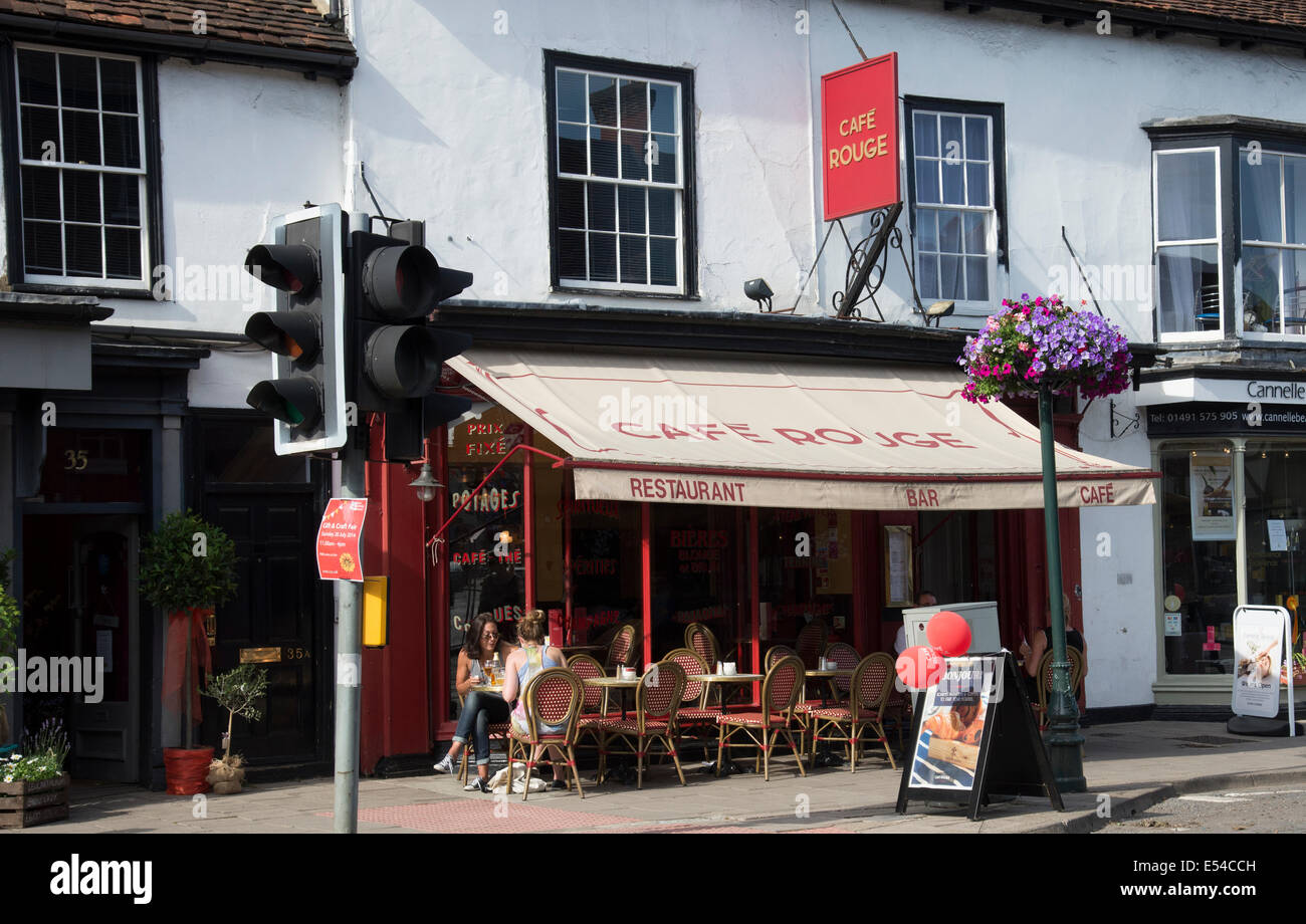 Cafe Rouge restaurant in High Street Henley on Thames Oxfordshire UK ...