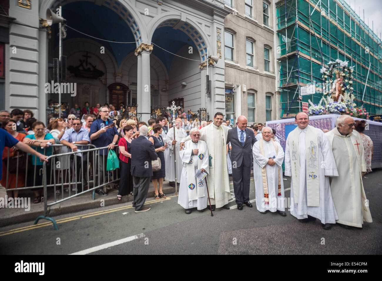 Annual procession of Madonna del Carmine (Our Lady of Mount Carmel) by ...