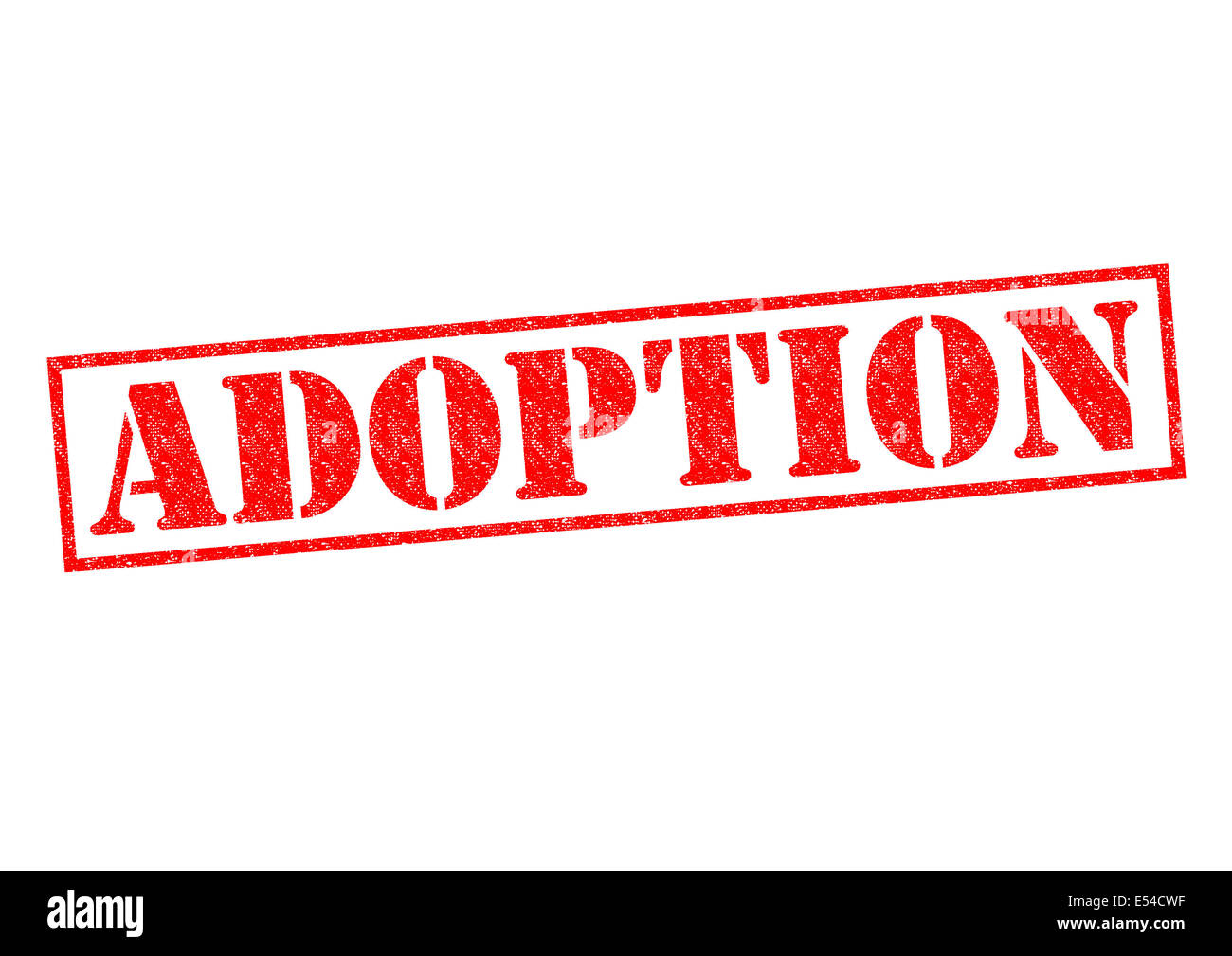 ADOPTION red Rubber Stamp over a white background Stock Photo - Alamy