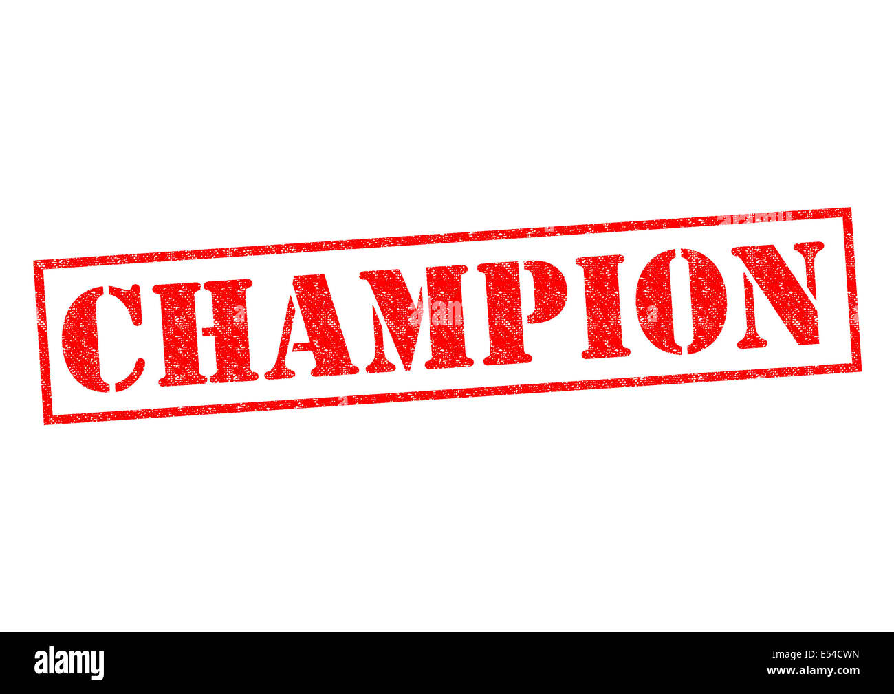 CHAMPION red rubber Stamp over a white background Stock Photo - Alamy