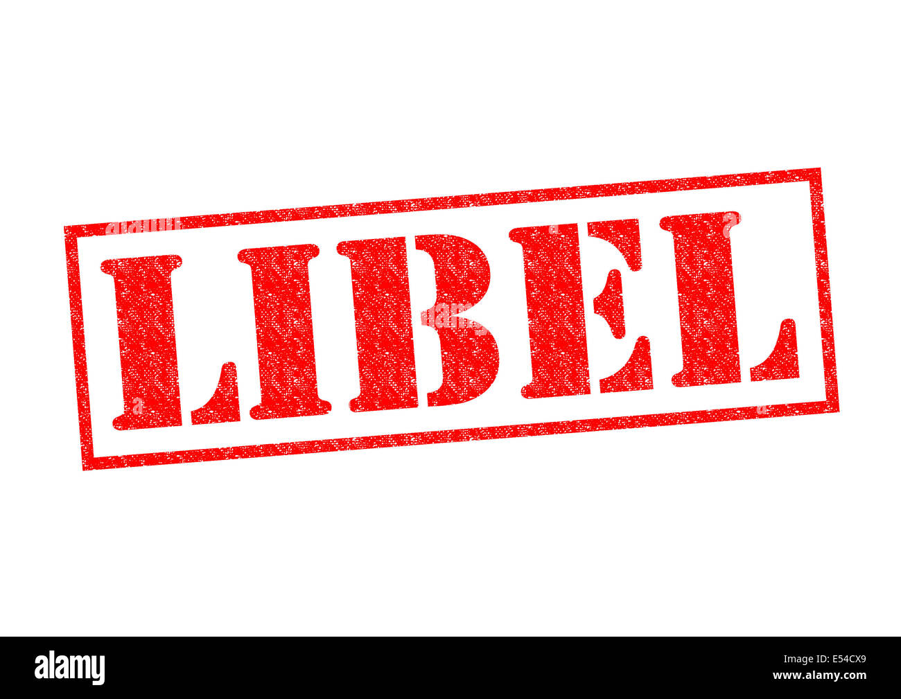 LIBEL red Rubber Stamp over a white background Stock Photo - Alamy