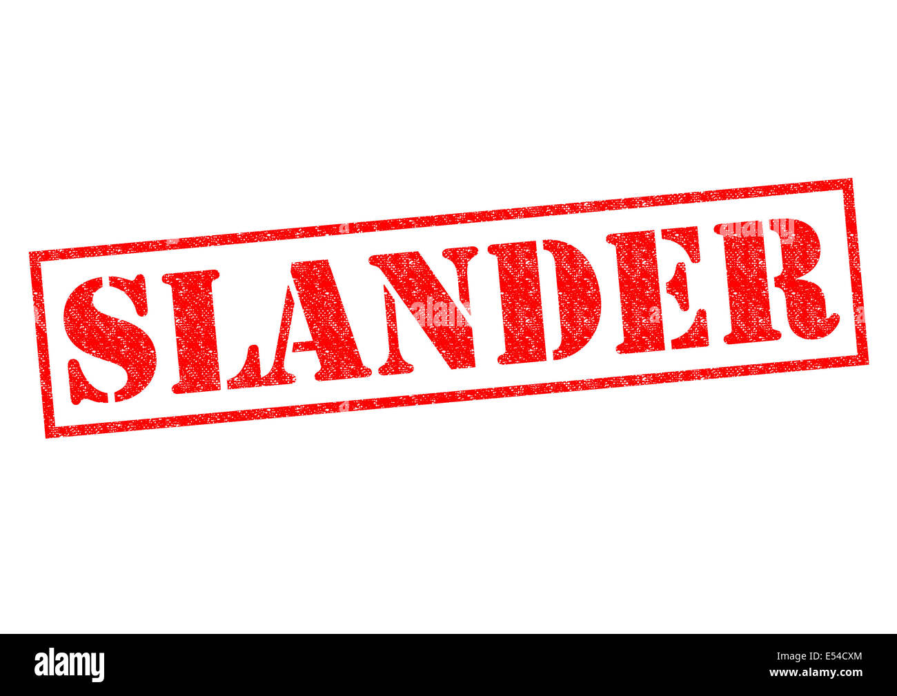 SLANDER red Rubber Stamp over a white background Stock Photo - Alamy