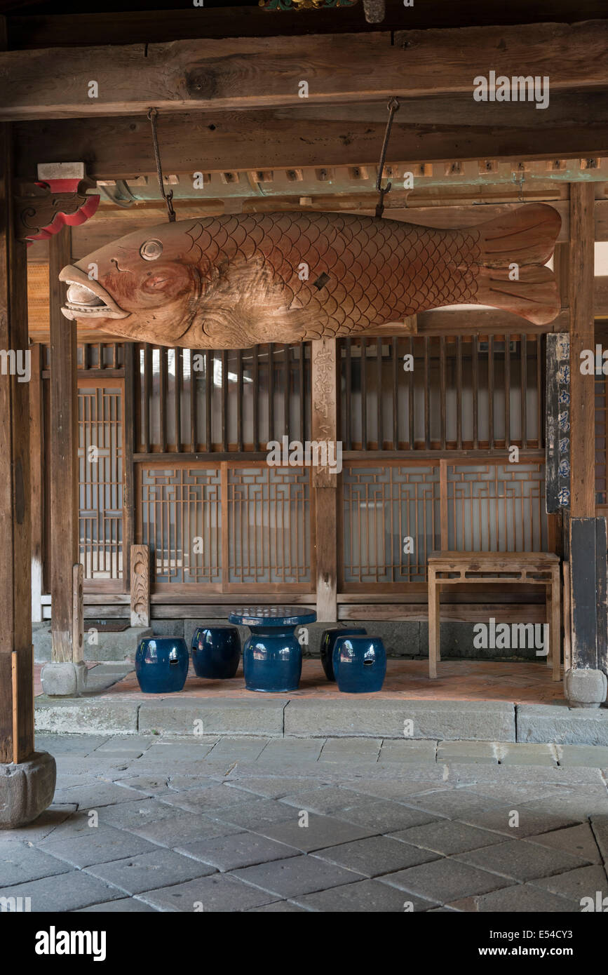 Gyoban Wooden Fish Percussion Instrument in Sofukuji Temple, Nagasaki ...