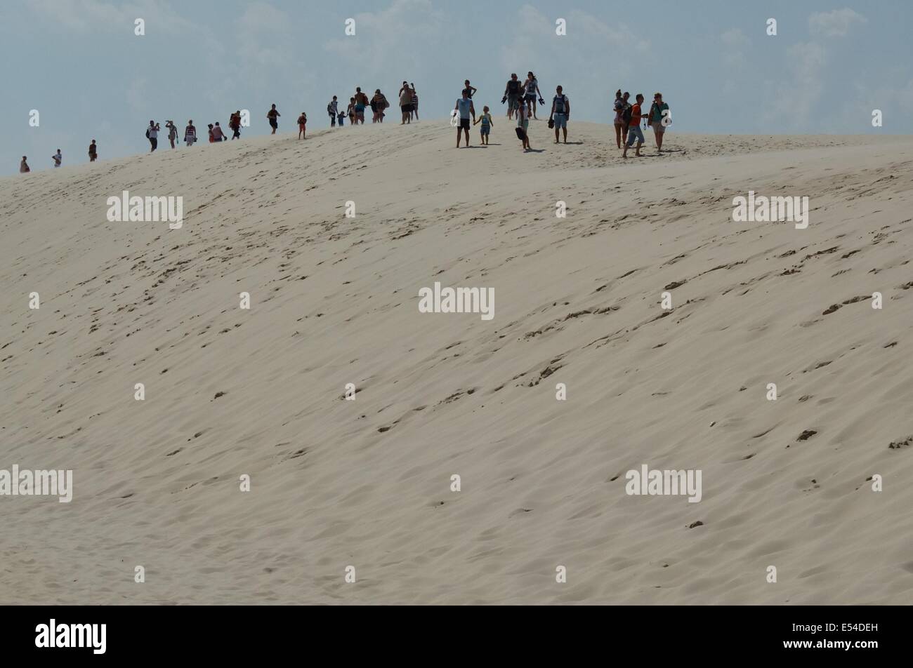 Leba, Poland. 20th, July 2014. Moving sand dunes in the Slowinski ...
