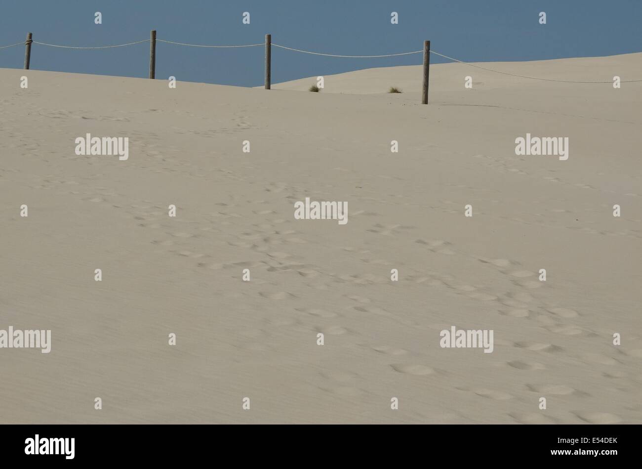 Leba, Poland. 20th, July 2014. Moving sand dunes in the Slowinski ...
