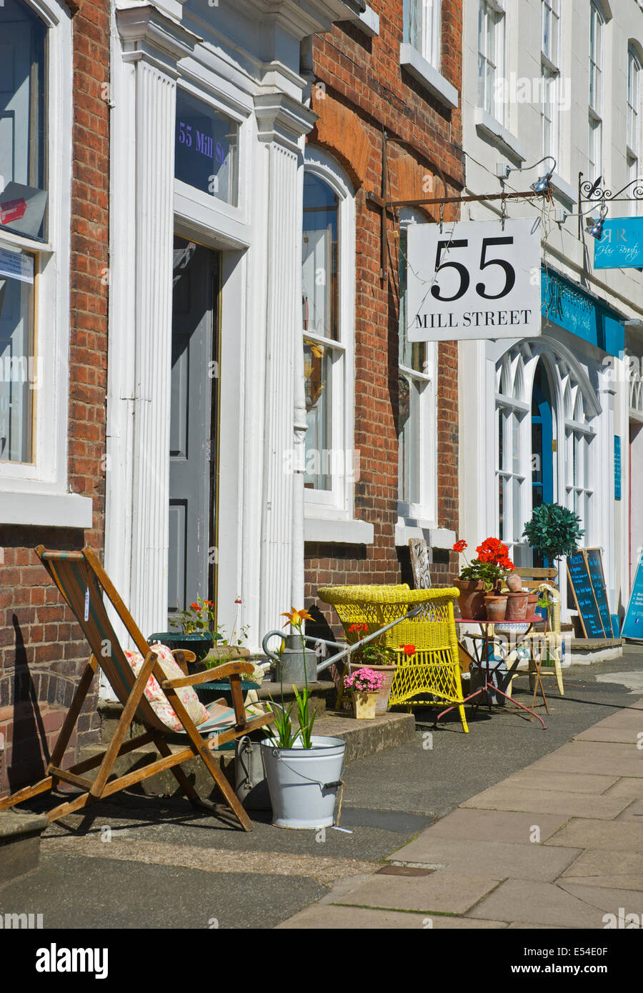 Shop on Mill Street, Ludlow, Shropshire, England UK Stock Photo - Alamy