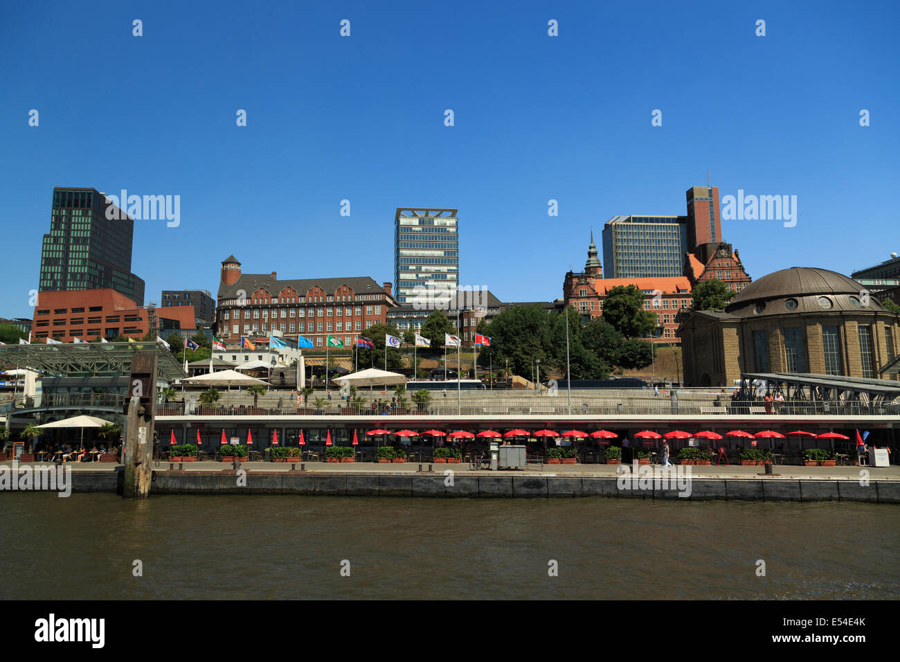 A color photograph of the passenger ferry terminal, 'Ländungsbrücke ...