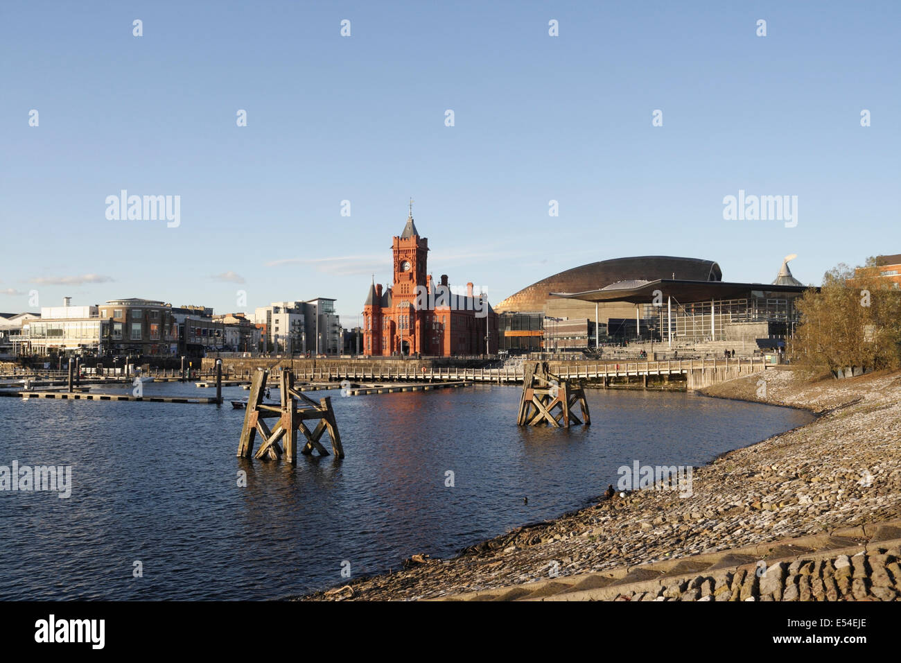 The Pierhead Building in Cardiff Bay view, Wales UK, Waterfront ...