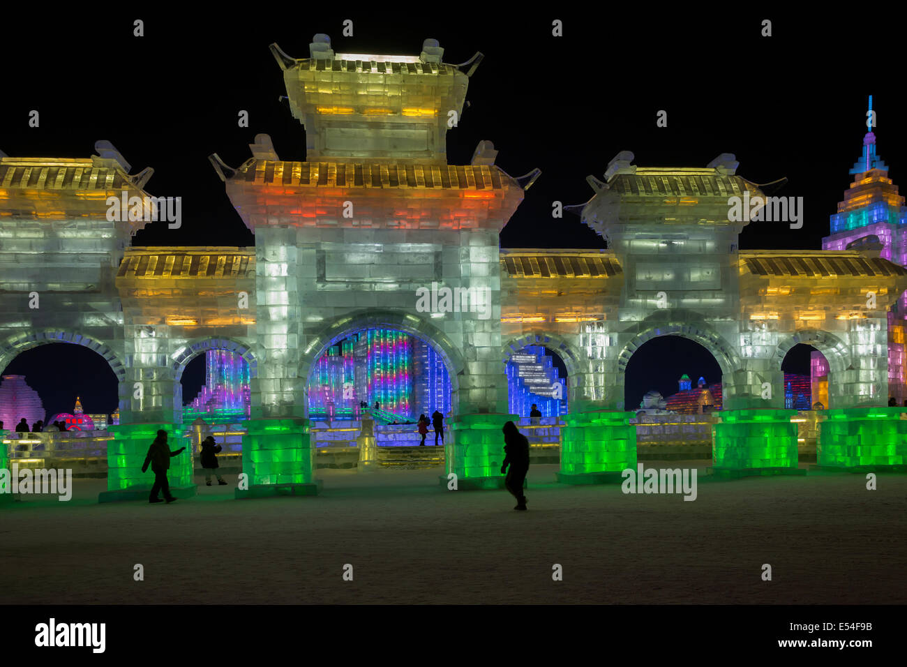 Chinese gate made from ice blocks hi-res stock photography and images ...