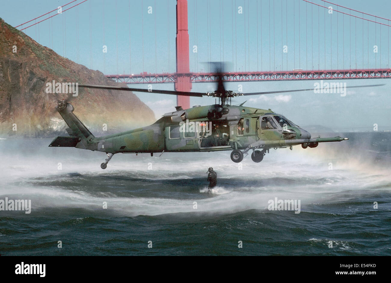 California Air National Guard pararescue soldiers with the 129th Rescue ...