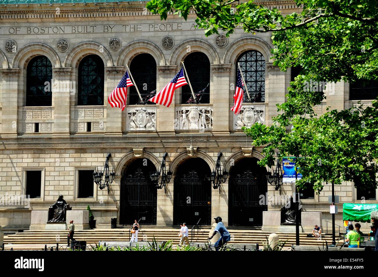 Boston Public Library Facade High Resolution Stock Photography and ...