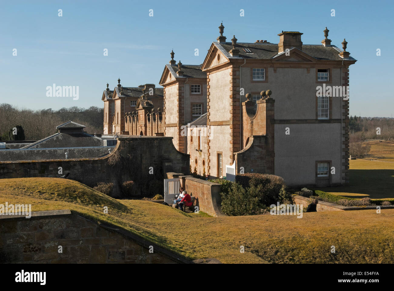 Chatelherault hunting lodge and country park Stock Photo - Alamy