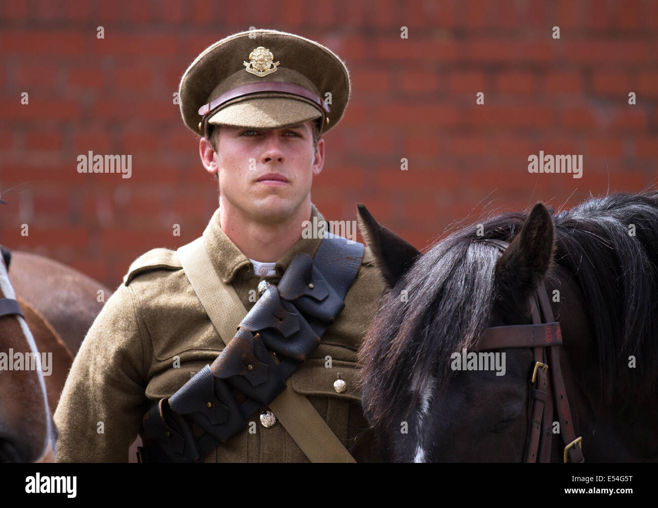 British Soldier of the First World War Mounted regiment at Fleetwood ...