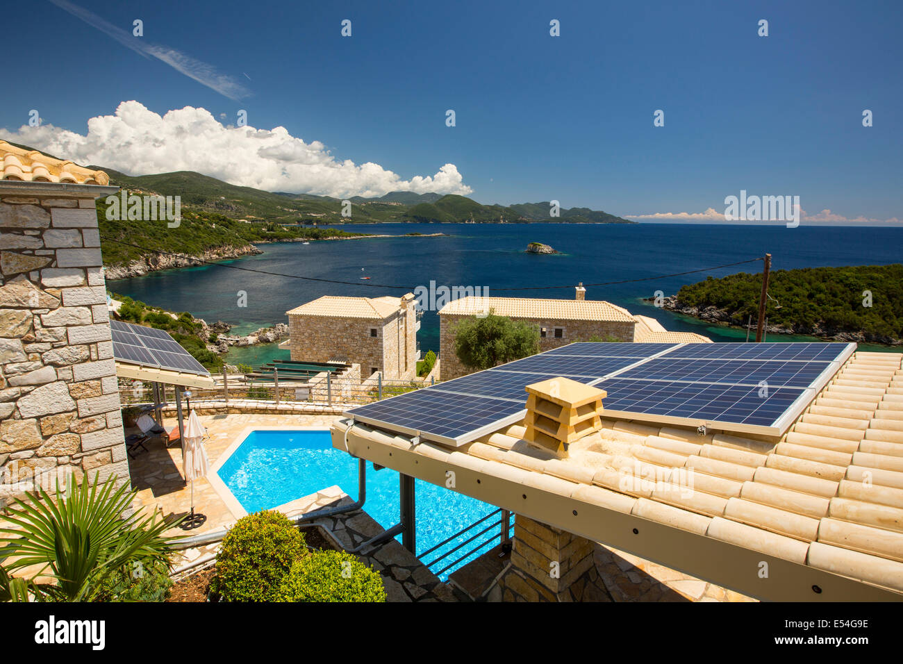 Solar panels greece hi-res stock photography and images - Alamy