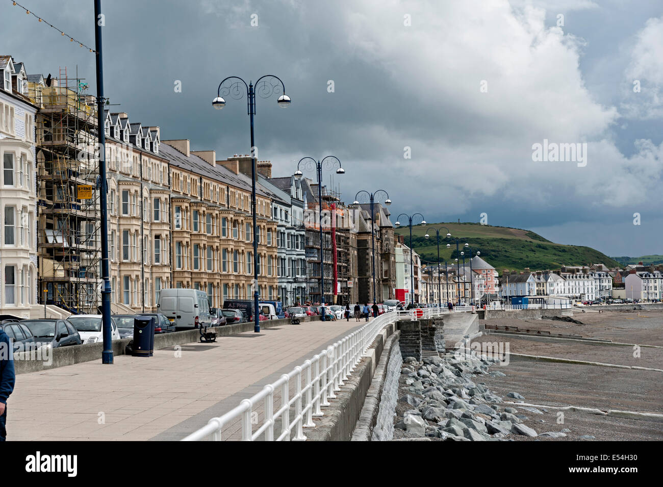 aberystwyth sea front wales Stock Photo - Alamy