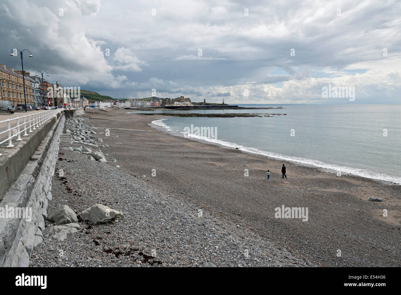 aberystwyth sea front wales Stock Photo - Alamy