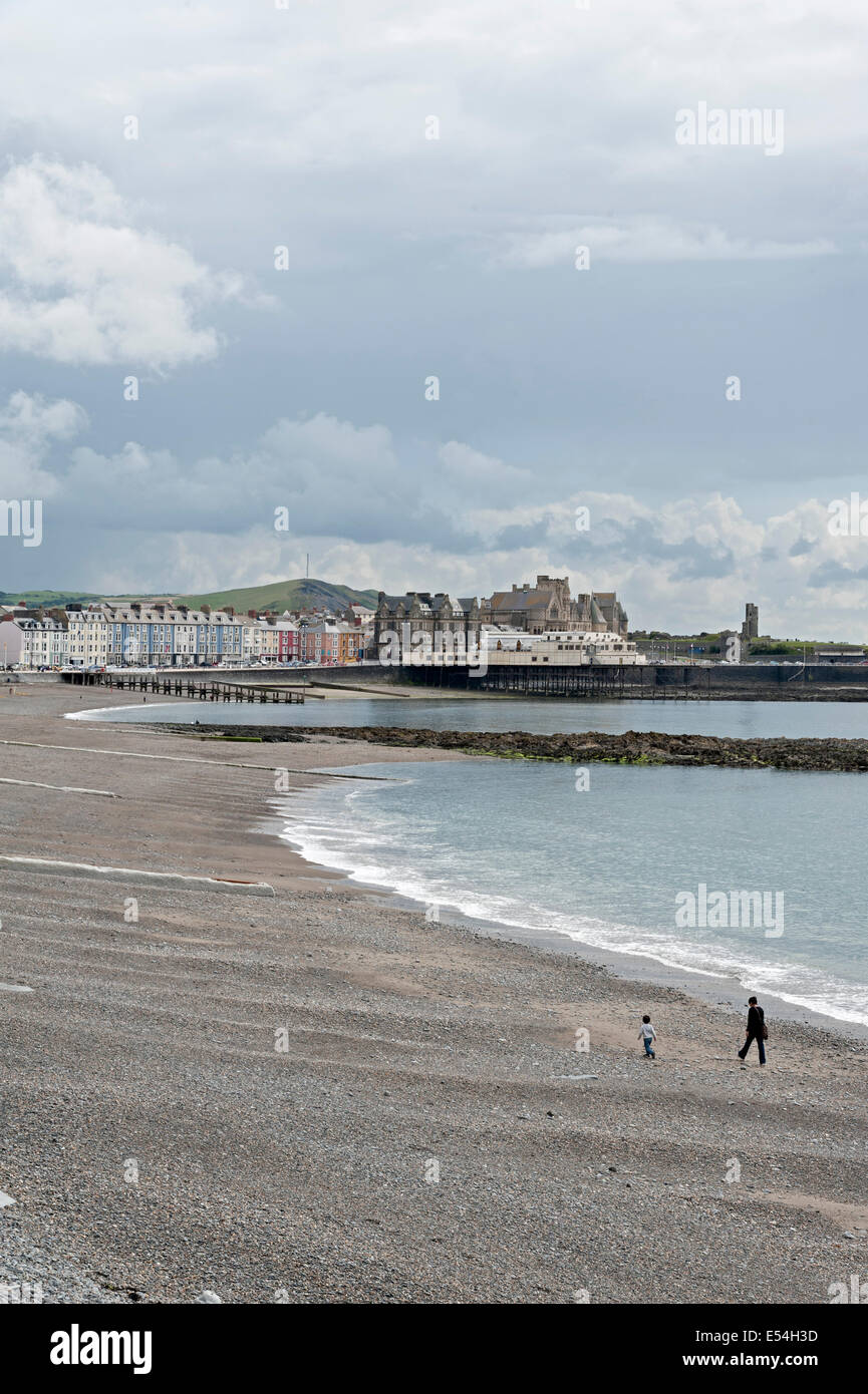 aberystwyth sea front wales Stock Photo - Alamy