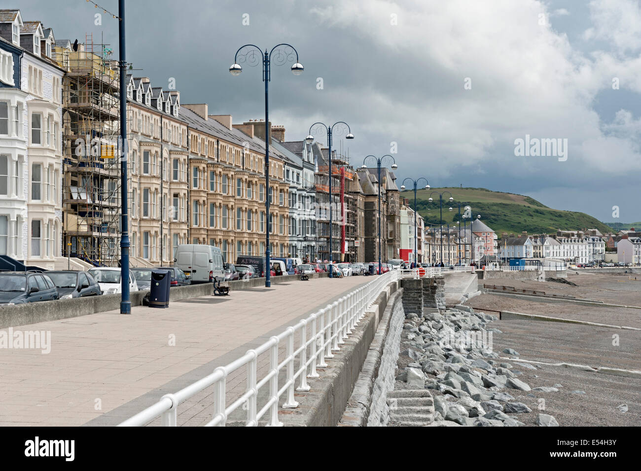 aberystwyth sea front wales Stock Photo - Alamy