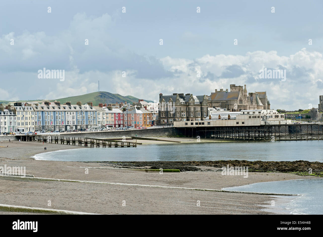 aberystwyth wales sea front and beach Stock Photo - Alamy