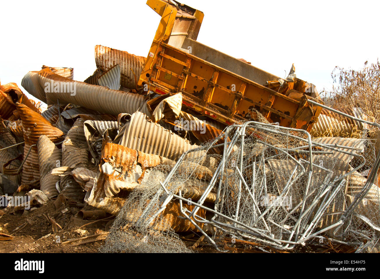 Scrap metal pipe High Resolution Stock Photography and Images - Alamy