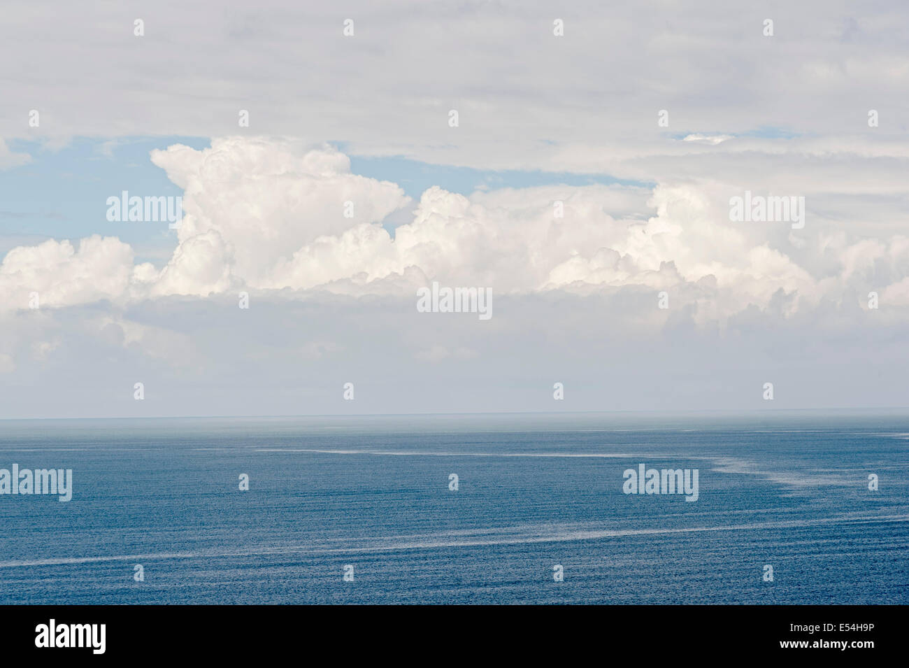 Irish sea from wales blue colour just after a short rain shower Stock ...
