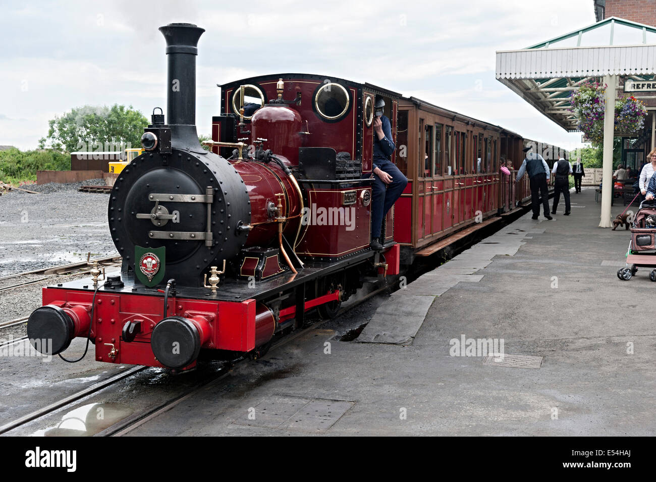 wales talyllyn railway steam engine railway dolgoch engine Stock Photo ...