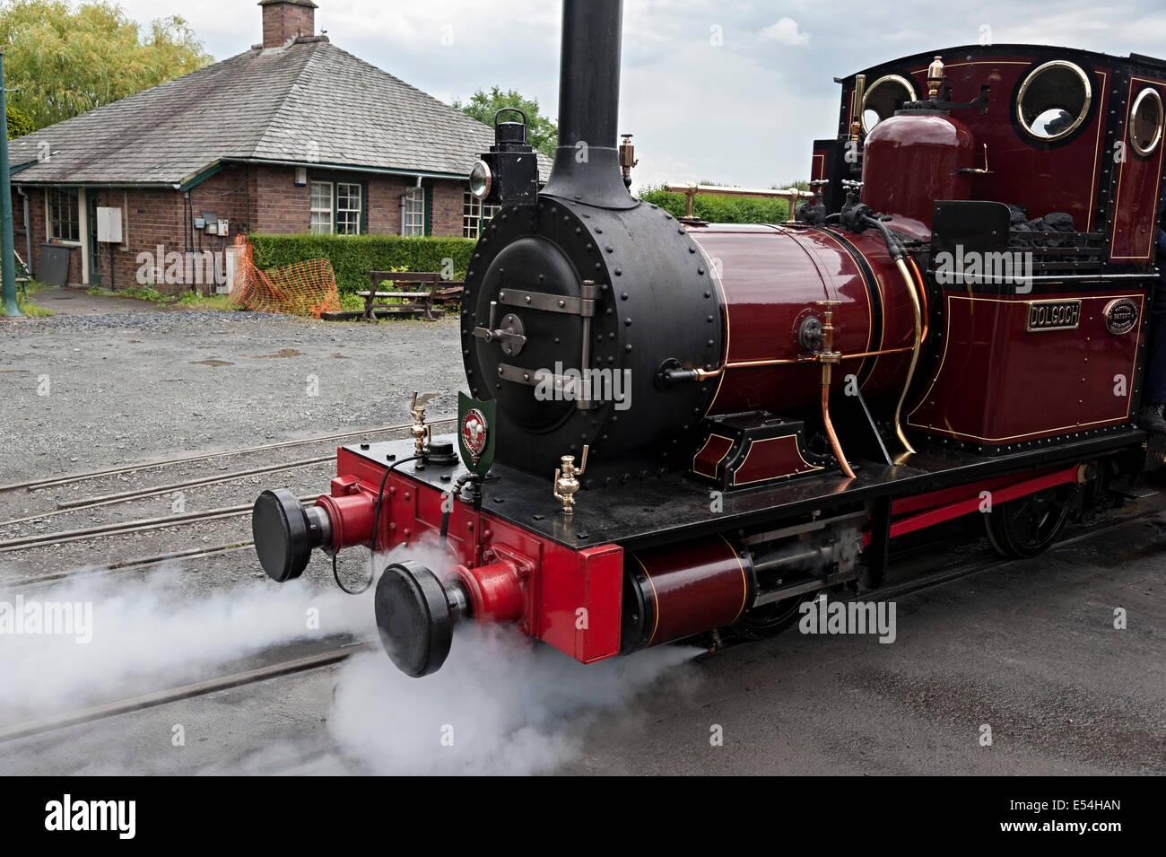 wales talyllyn railway steam engine railway dolgoch engine Stock Photo ...