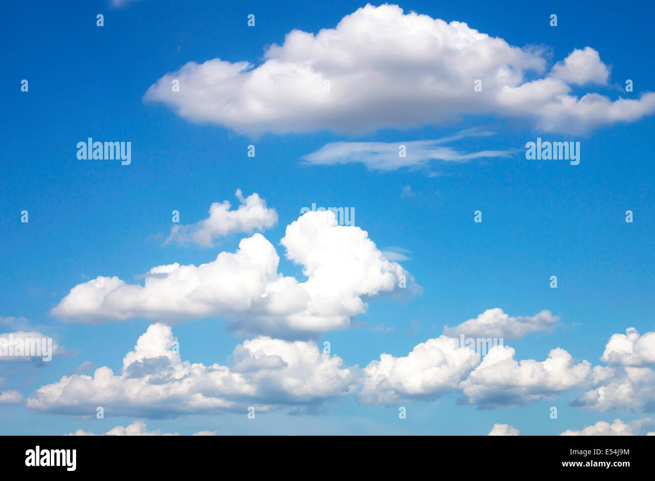 Clouds And Clear Blue Sky Weather Nature Stock Photo - Alamy