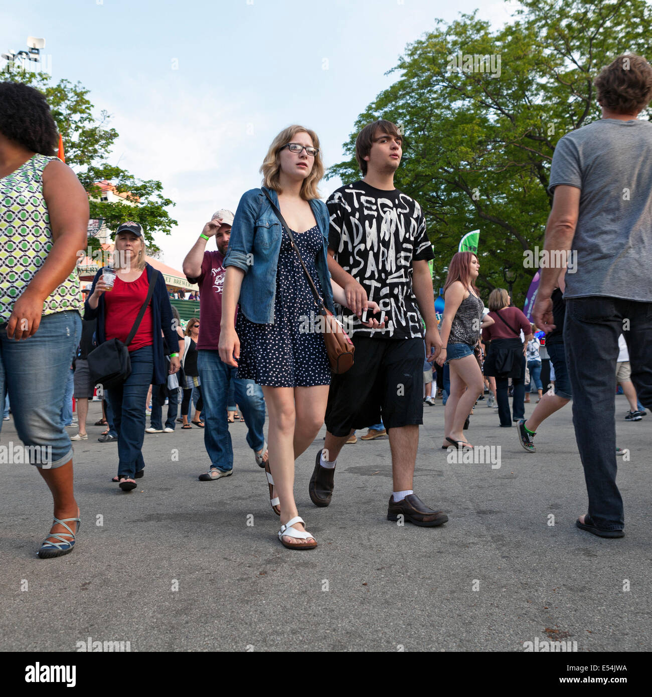 People at Summerfest in Milwaukee, Wisconsins, USA Stock Photo - Alamy