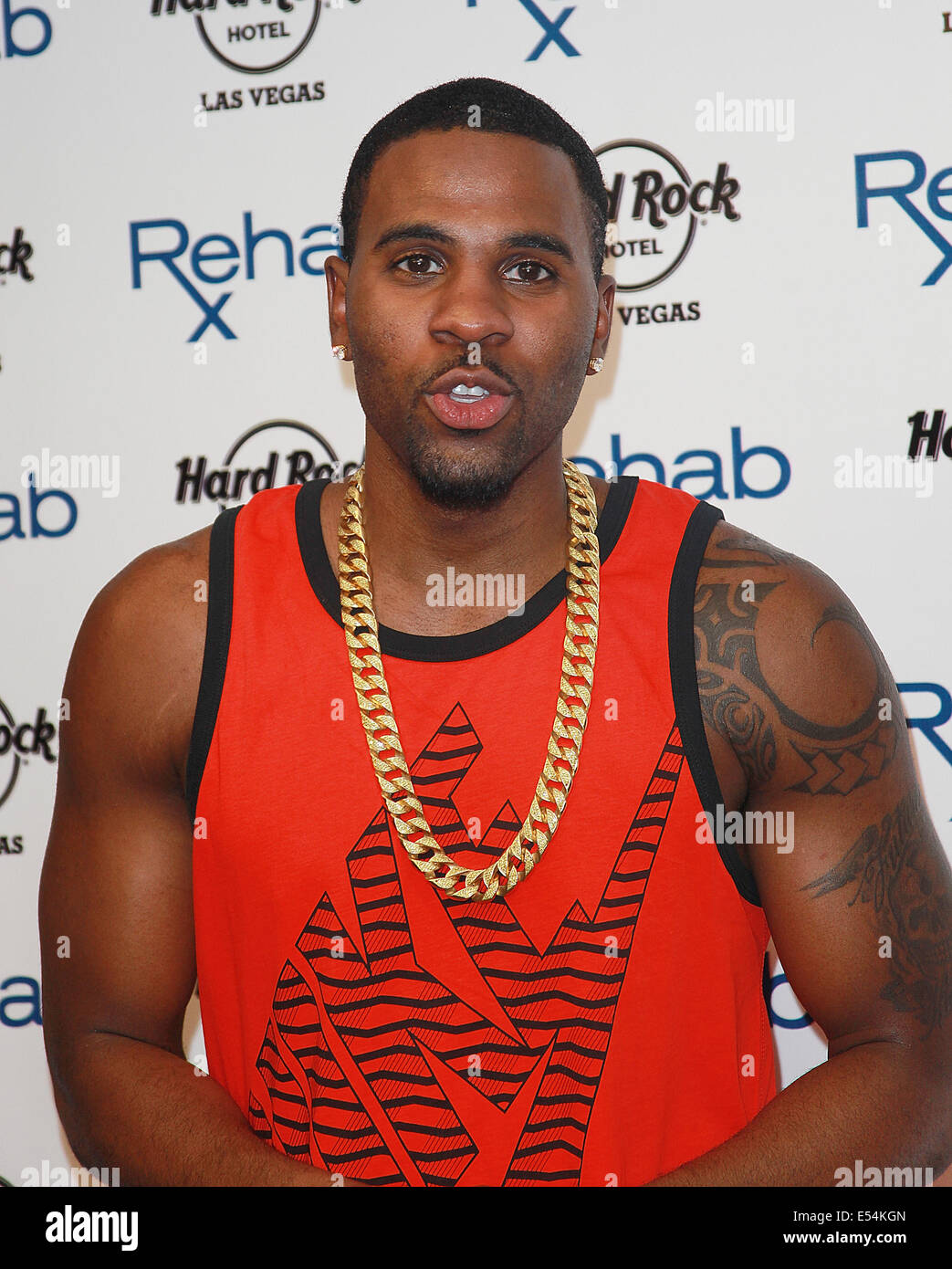 Las Vegas, Nevada, USA. 20th July, 2014. Singer Jason Derulo arrives ...