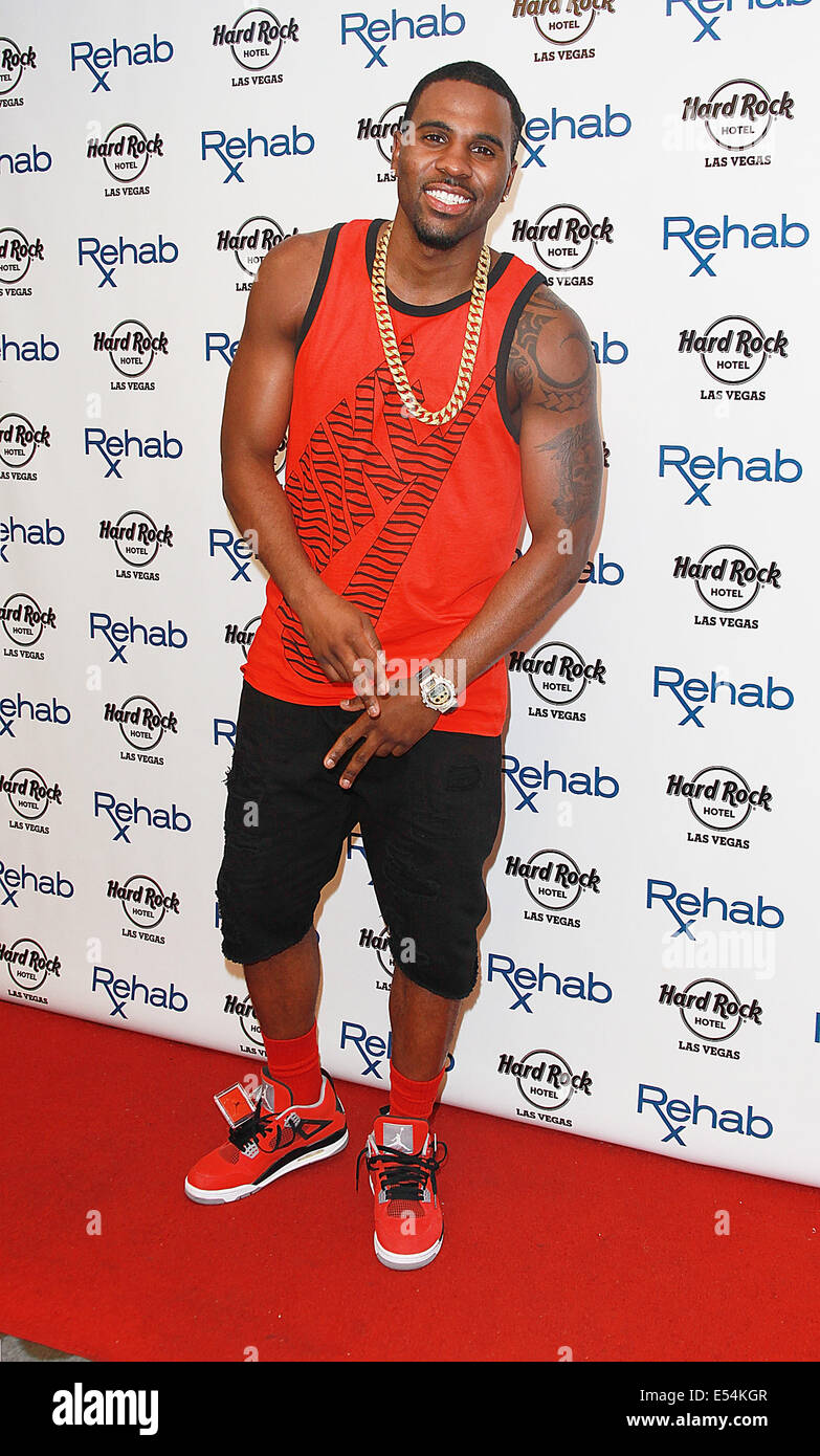 Las Vegas, Nevada, USA. 20th July, 2014. Singer Jason Derulo arrives ...