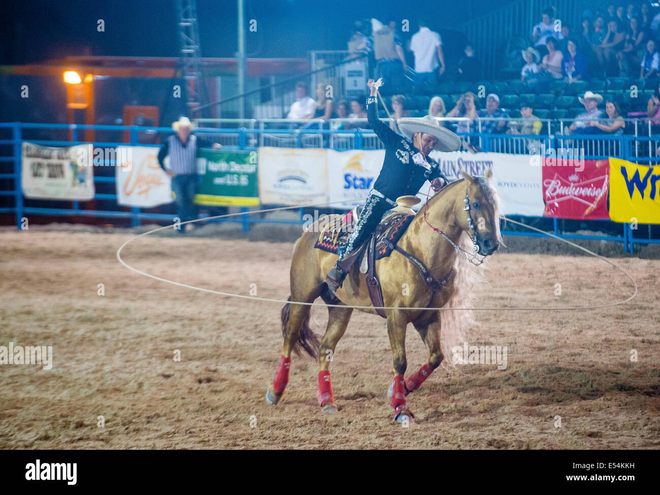 Charro Participating at the Helldorado days Rodeo , A professional ...
