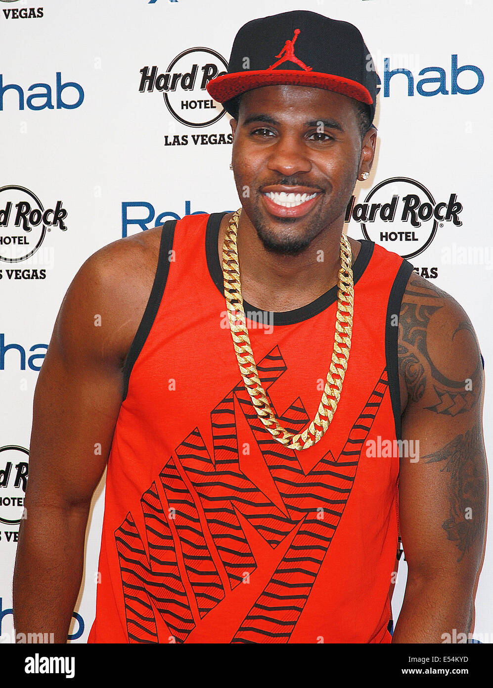 Las Vegas, Nevada, USA. 20th July, 2014. Singer Jason Derulo arrives ...