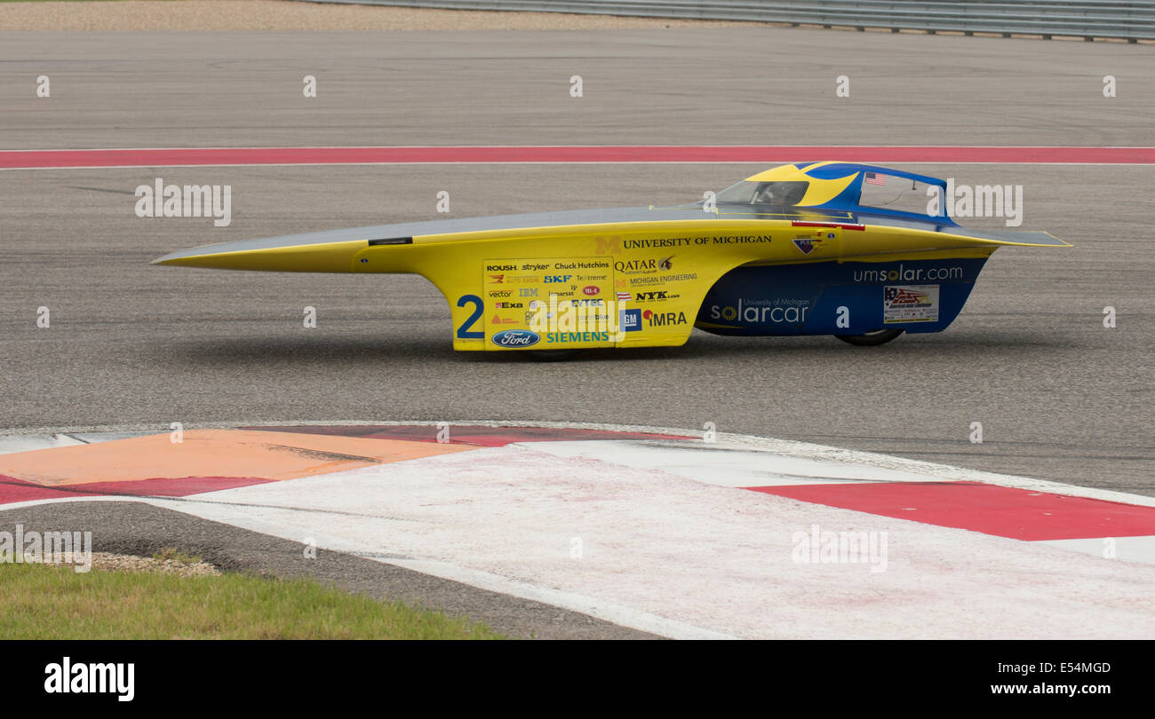 The University of Michigan solar car, one of the perennial leaders ...