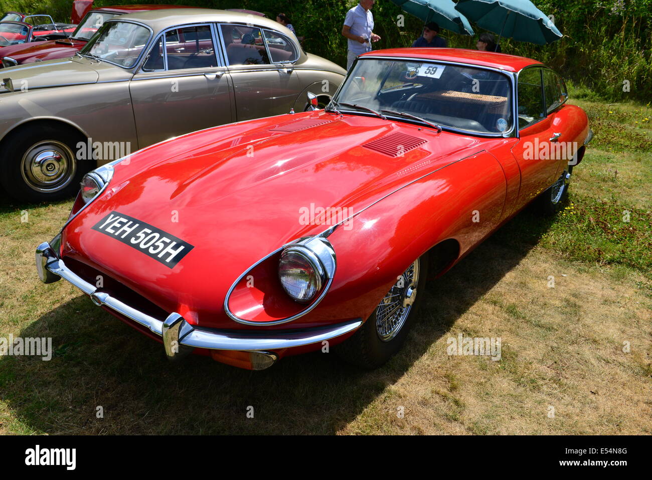 Jaguar E Type Stock Photo - Alamy