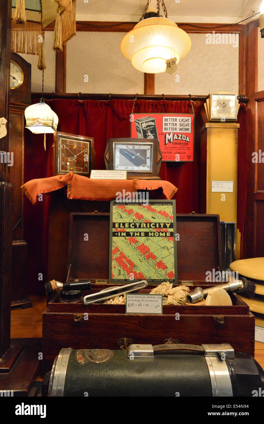 A replica of a 1930's electrical store Stock Photo - Alamy