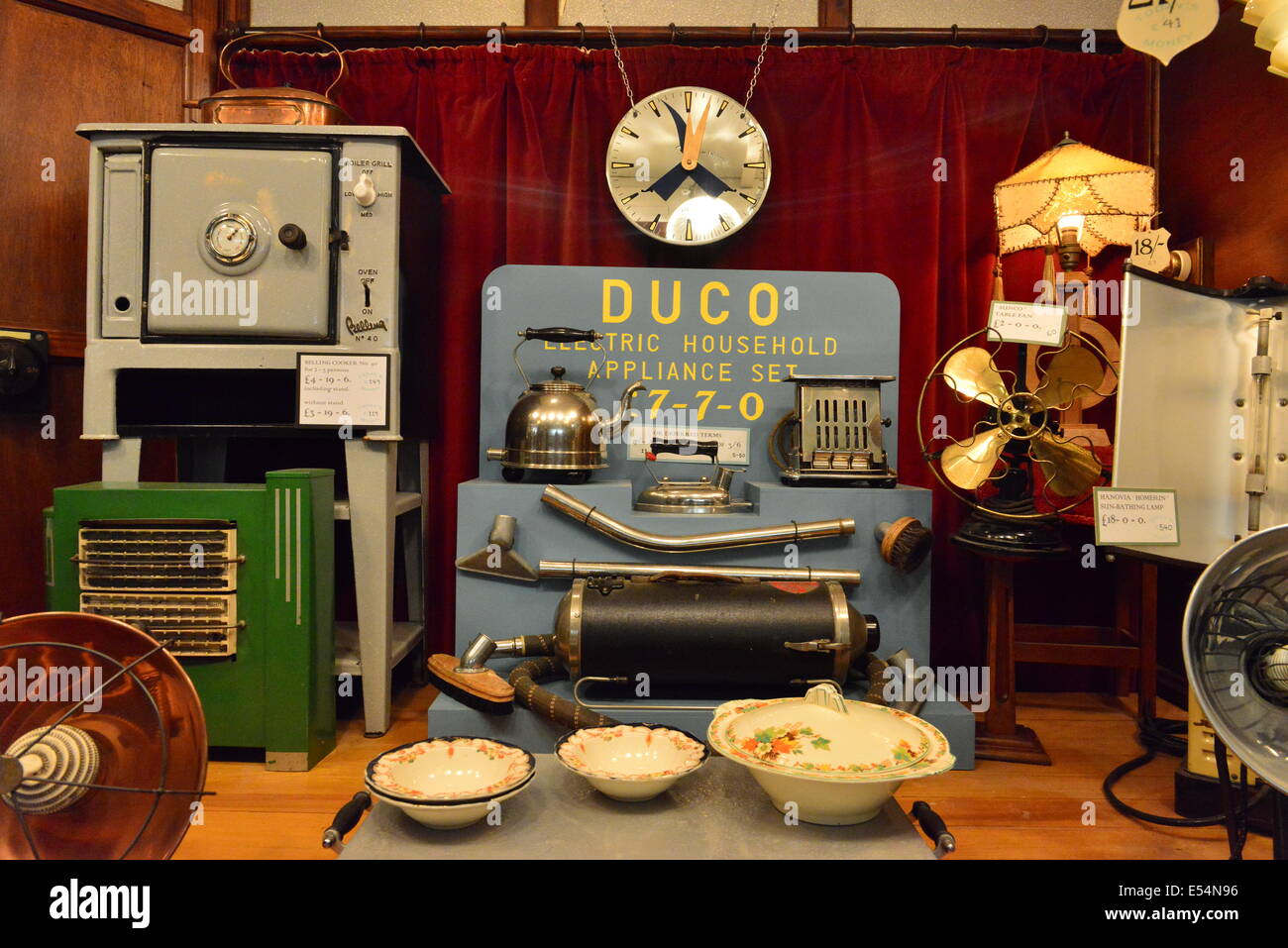 A replica of a 1930's electrical store Stock Photo - Alamy