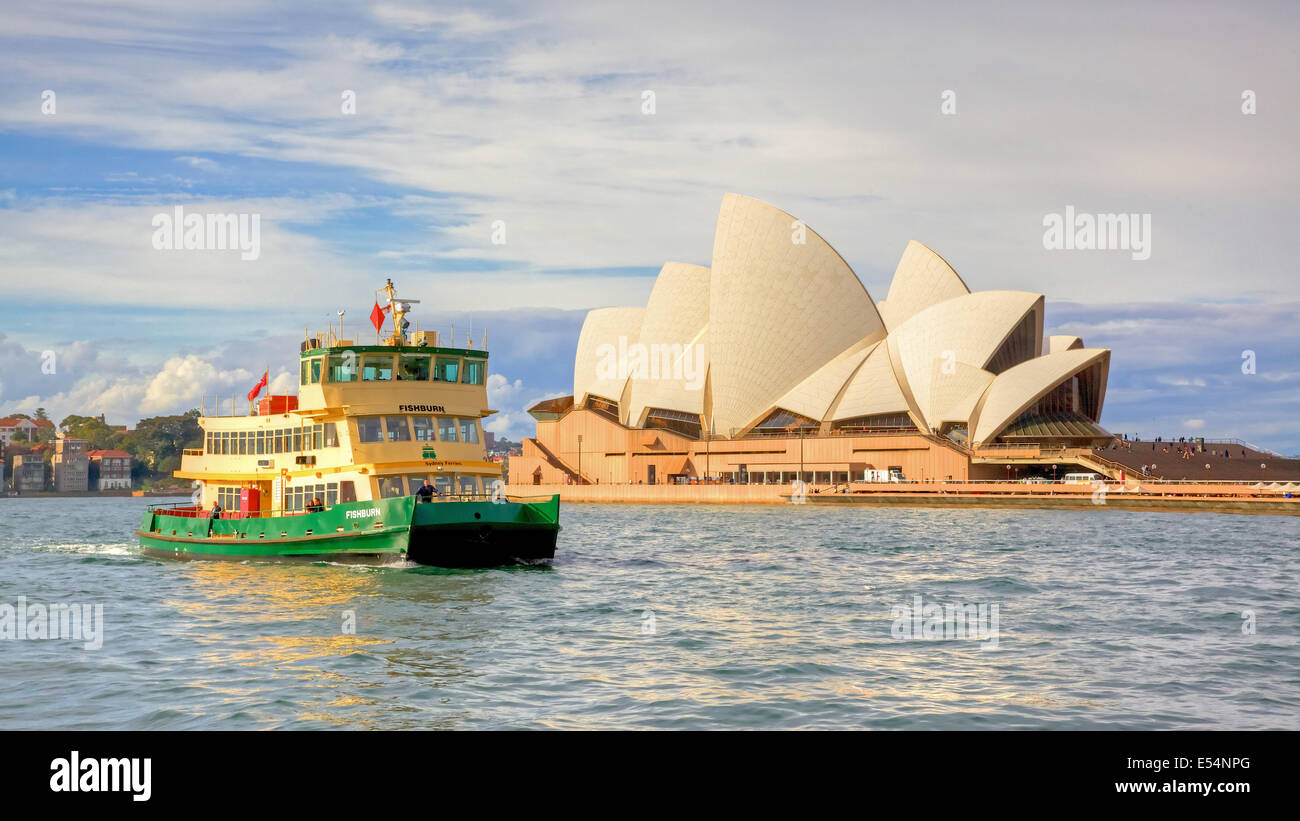 A ferry passes Sydney Opera House, Australia's most recognisable ...