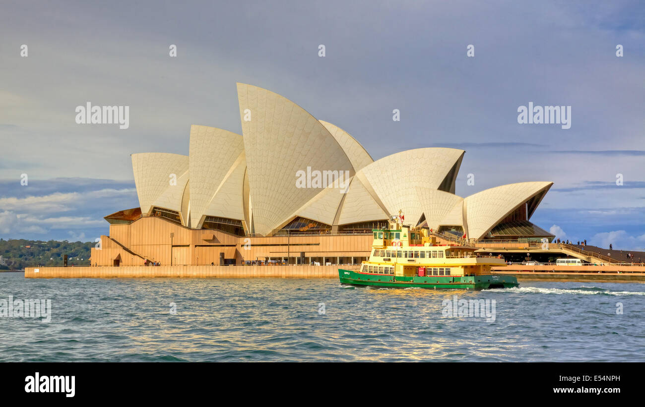 A ferry passes Sydney Opera House, Australia's most recognisable ...